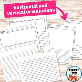 Printable Elementary Writing Paper, Wide Ruled and Primary Lined Paper ...