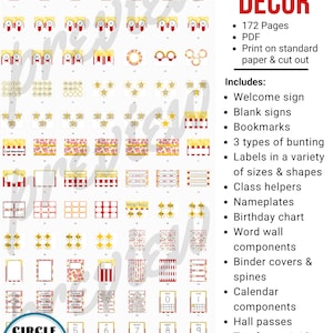 Printable Hollywood Classroom Decor, Movie Theater Classroom Decor ...