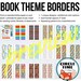 Library Borders, Printable Bulletin Board Borders, Classroom Decor ...