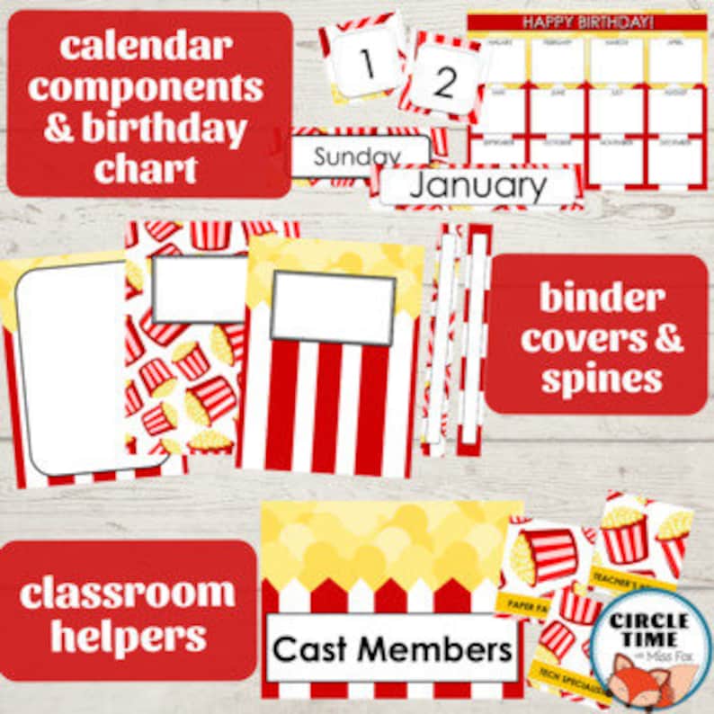 Printable Hollywood Classroom Decor Movie Theater Classroom - Etsy