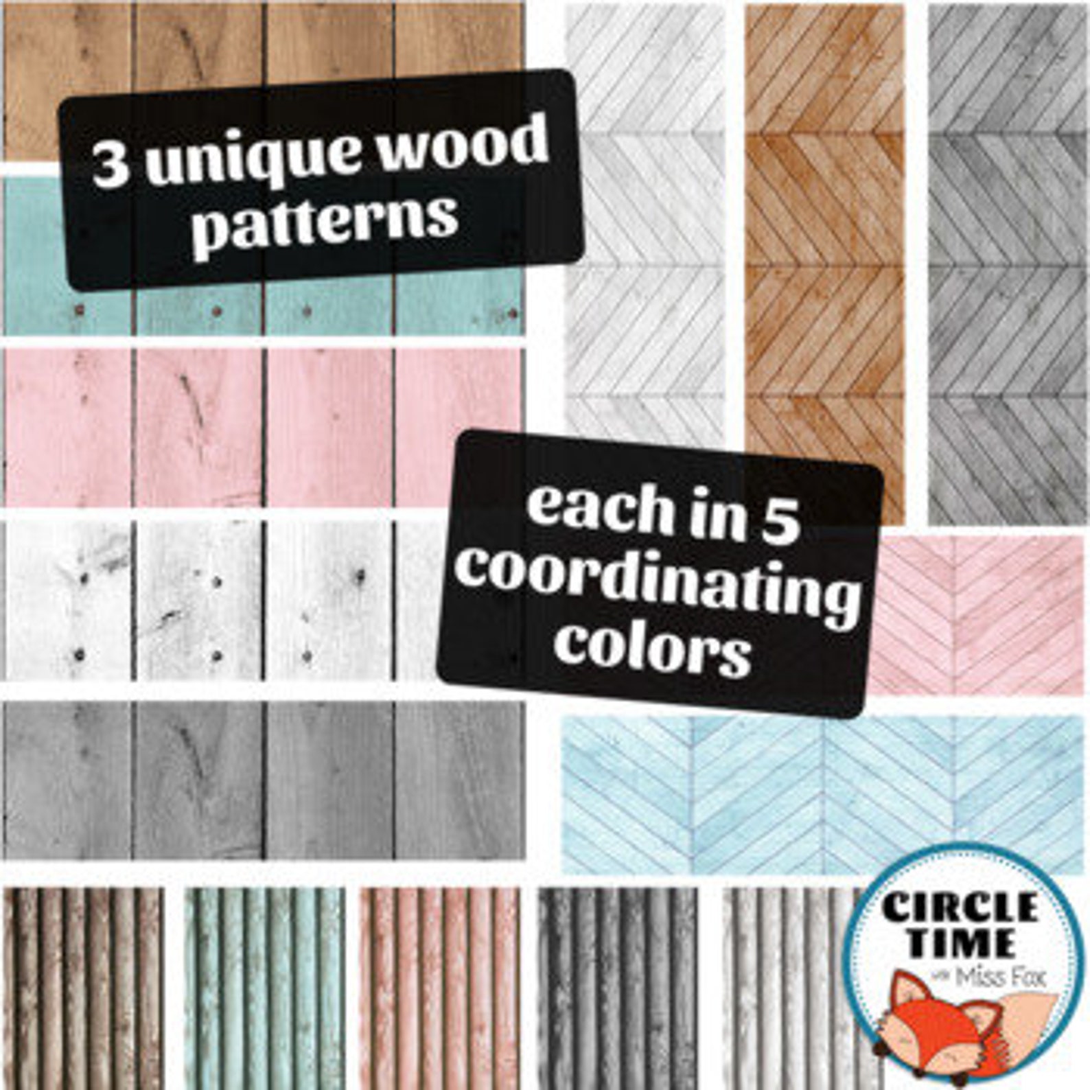 Farmhouse Classroom Decor, Printable Bulletin Board Borders, Wood ...