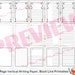 Printable Booklet Templates, Vertical Half Sheet Writing Paper Blank ...
