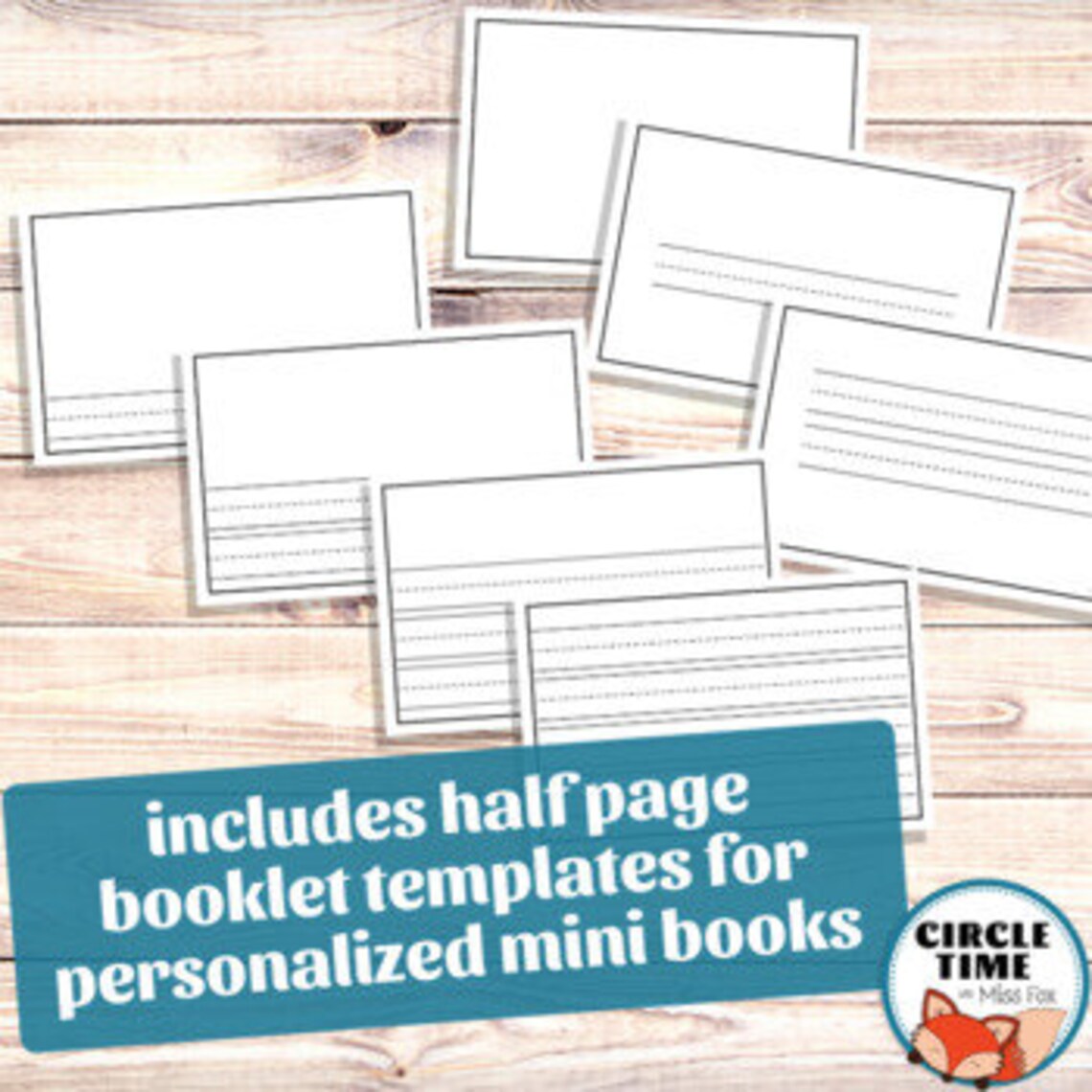 Printable Kindergarten Paper, Primary Write & Draw Templates, Printable ...