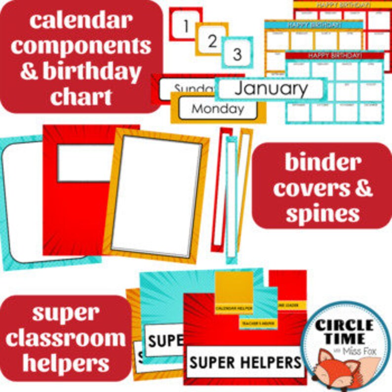 Printable Superhero Classroom Decor, Superhero Decor, Superhero ...