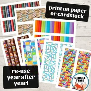 Library Borders, Printable Bulletin Board Borders, Classroom Decor ...