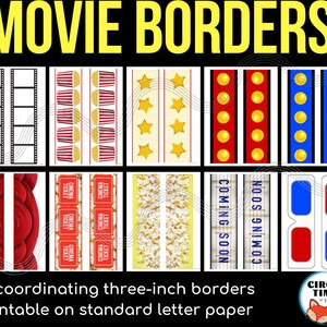 Printable Hollywood Classroom Decor, Movie Theme Classroom, Printable ...