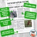 EDITABLE Newspaper Front Page Template, Google Docs Newspaper ...