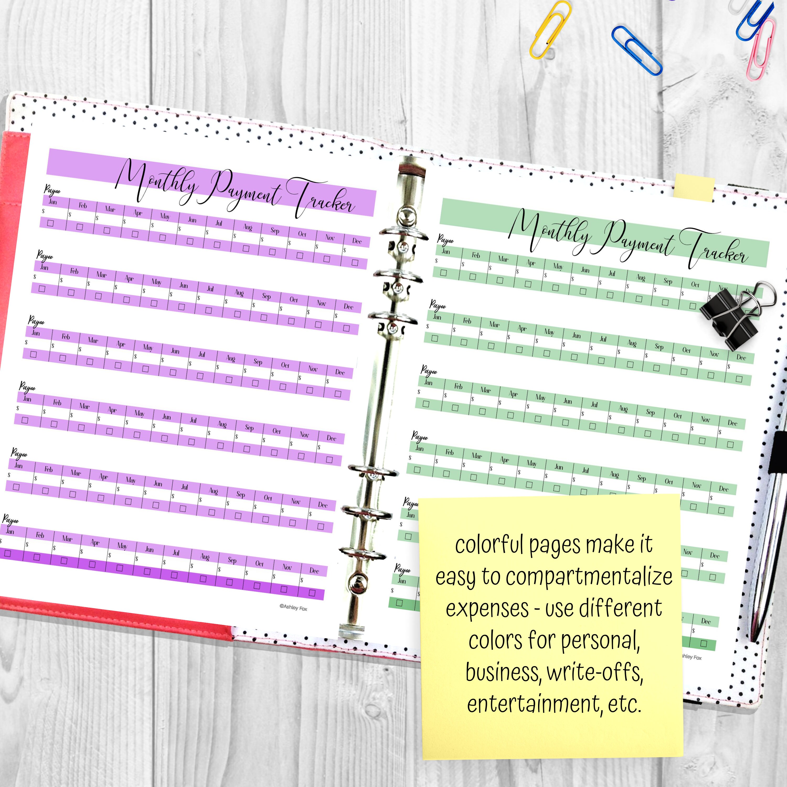 Printable Finance Trackers! Personal Finance Planner Pages, Bill ...