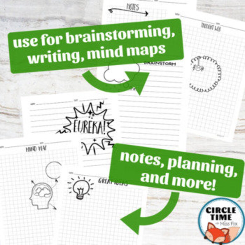 Printable Brainstorming Graphic Organizers, Ideas Worksheets, Blank ...