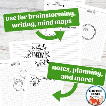Printable Brainstorming Graphic Organizers, Ideas Worksheets, Blank ...