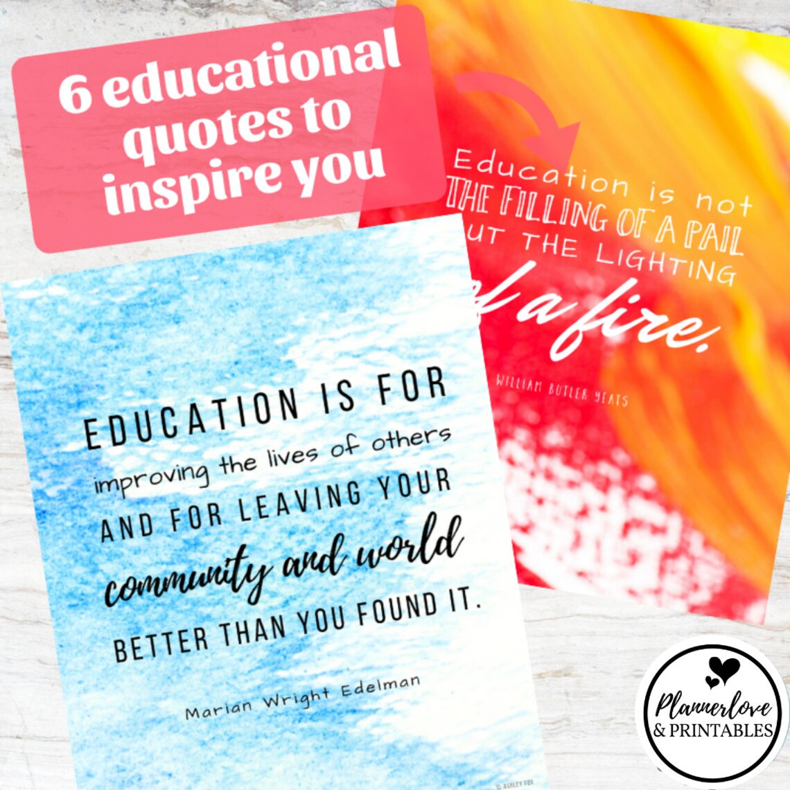 Inspirational Quotes for Teachers, Printable Binder Dividers for Your ...