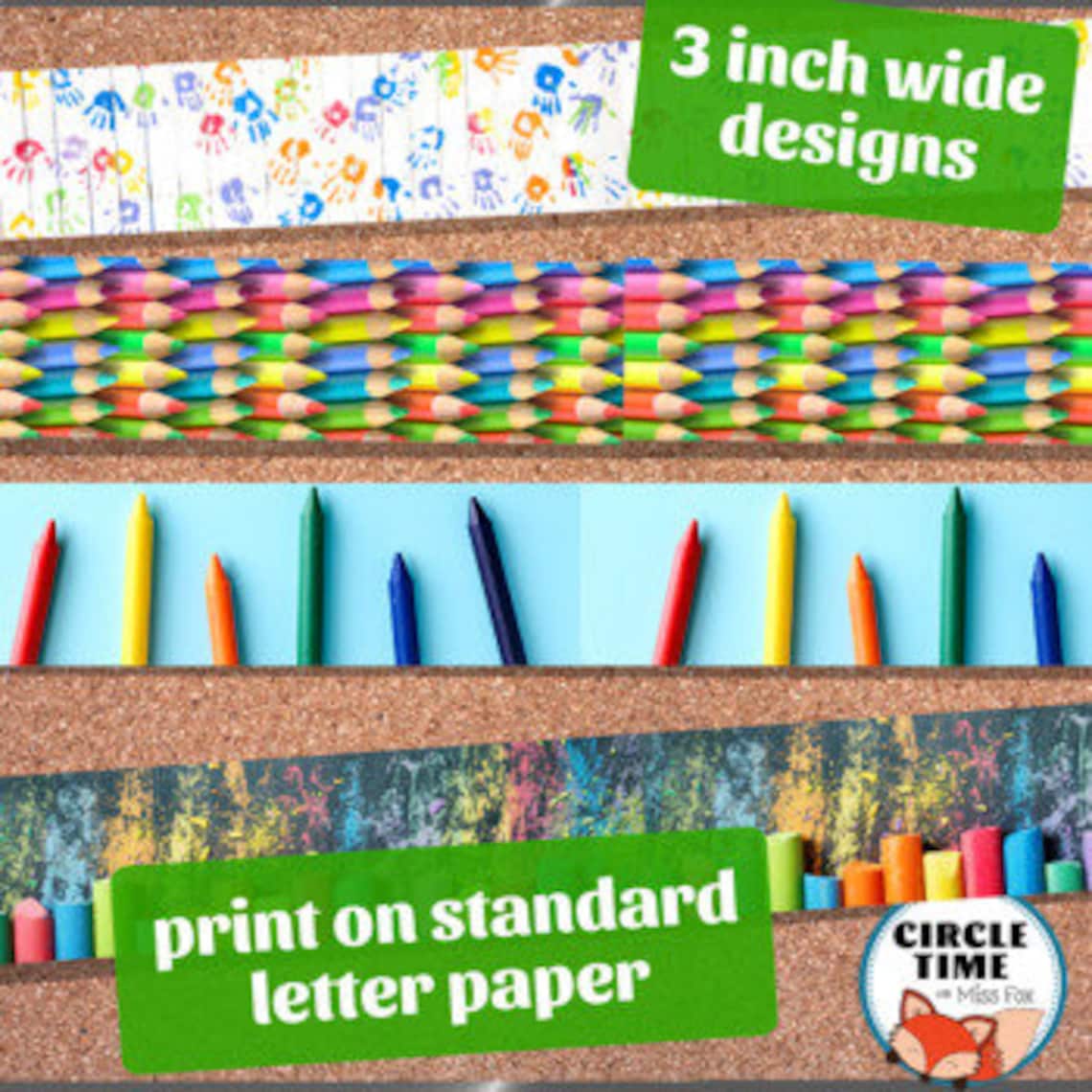 Printable Art Bulletin Board Borders Art Classroom Decor Art - Etsy