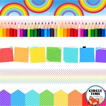 Printable Bulletin Board Borders, Rainbow Classroom Decor, Classroom ...
