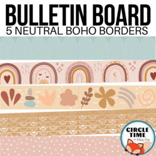 Minimalist Bulletin Board Borders Classroom Border Printable - Etsy