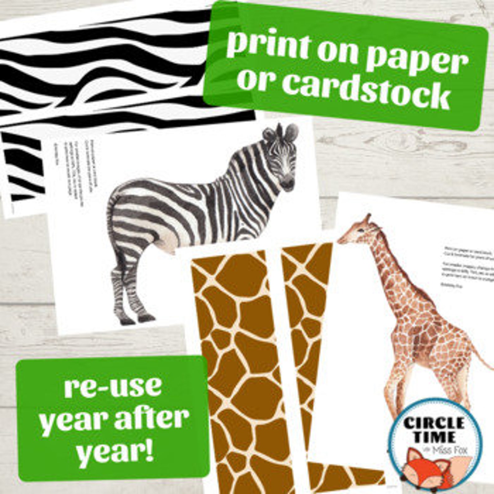 Animal Print Classroom Decor, Safari Decor, Jungle Decor, Printable ...