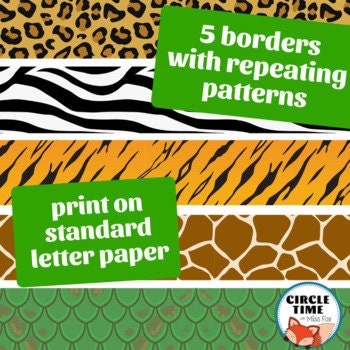 Animal Print Classroom Decor, Safari Decor, Jungle Decor, Printable ...