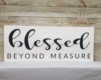 Blessed Beyond Measure Granite Decor - Etsy