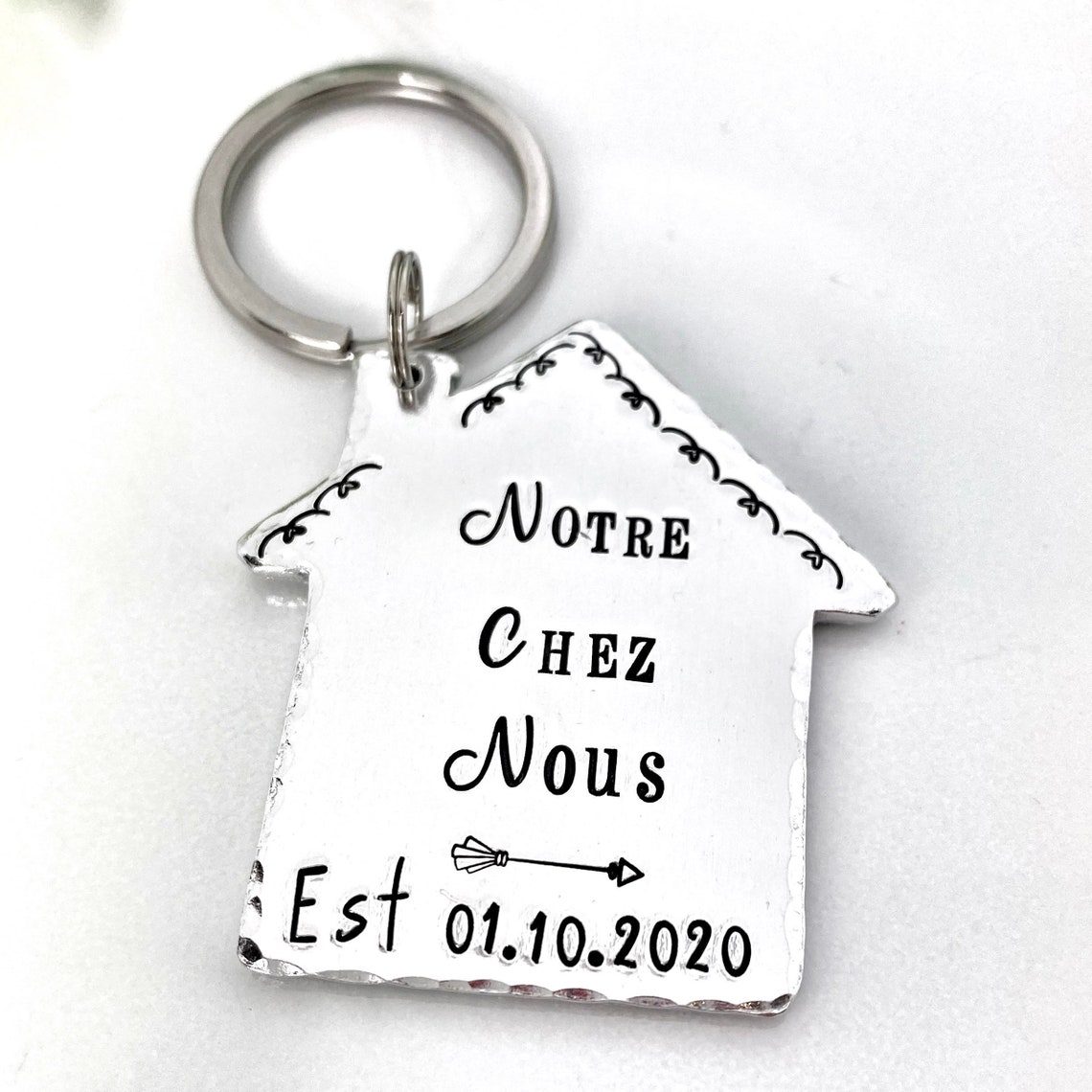 Porte Clé Gravé Notre Chez Nous Porté Clé Les Clés de Chez - Etsy France