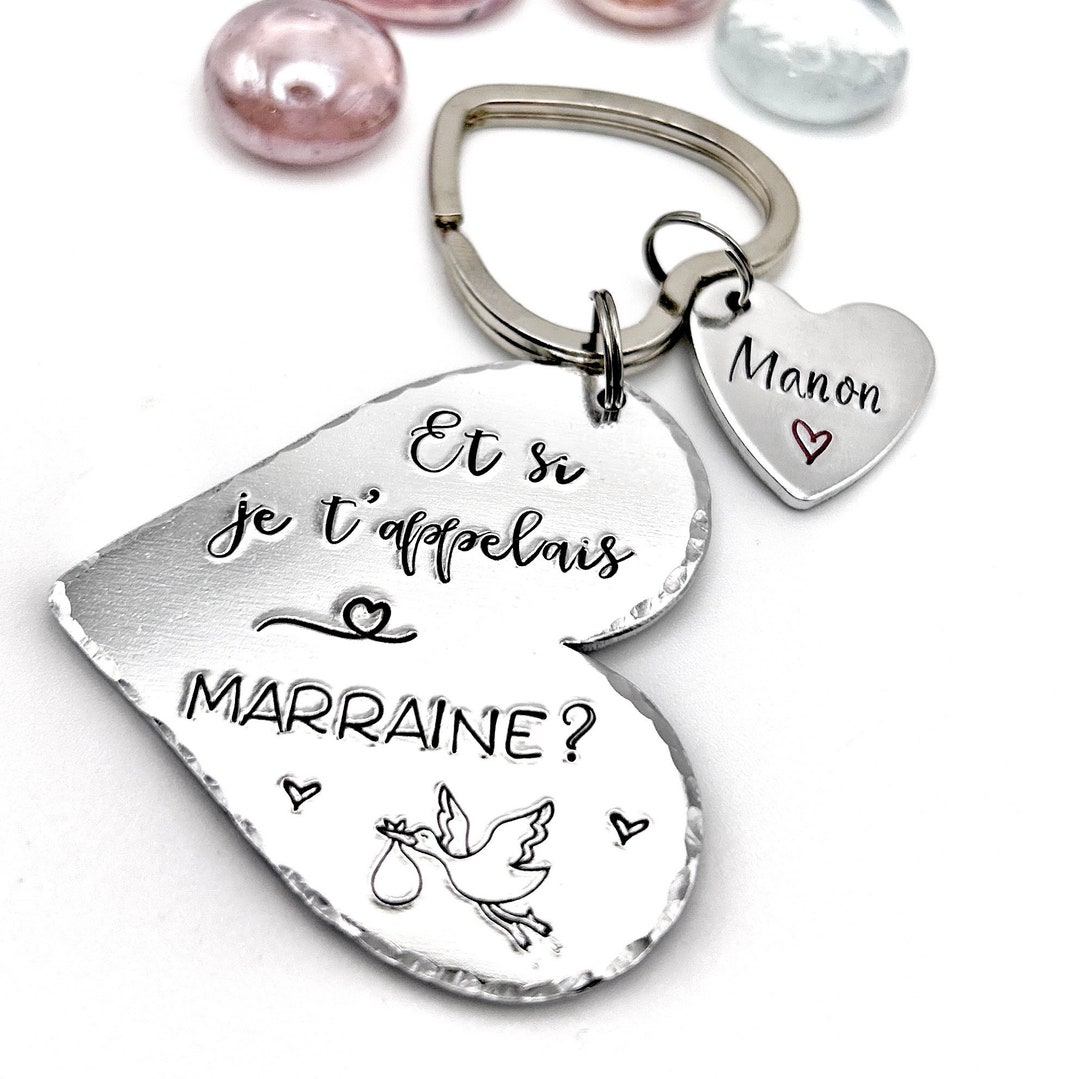 French Marraine Keychain, Marraine Cadeau, Marraine Porte Clé - Etsy