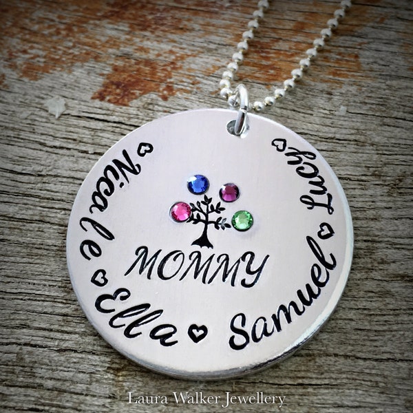 Tree of Life Mother Child Necklace - Etsy