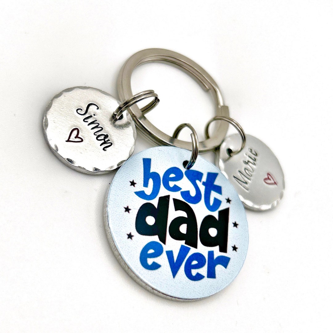 World's Best Dad, Custom Dad Keychain, Gift Daddy, Father's Day ...