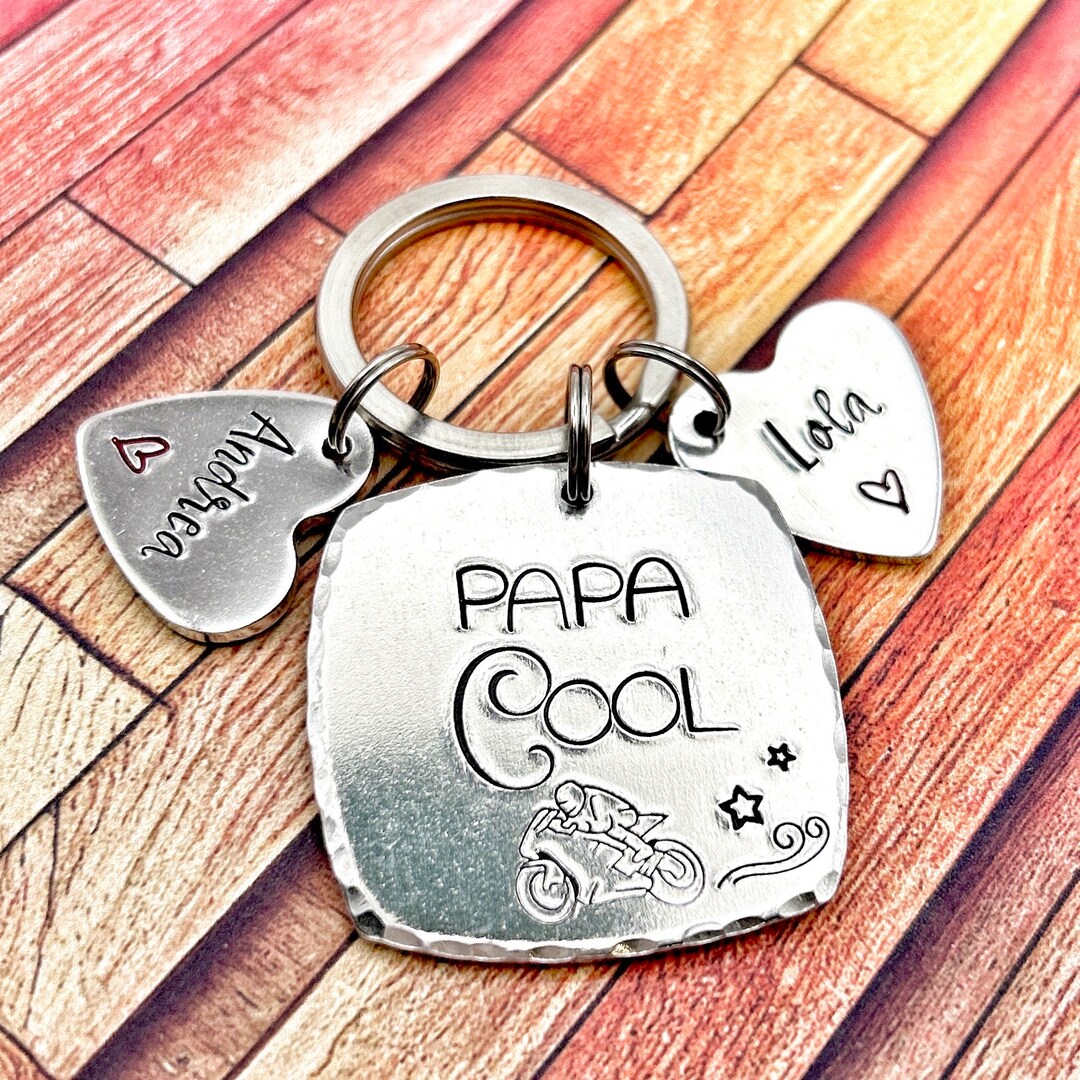 French Papa Keychain, Papa Keyring, Idea Present French Dad Daddy, Papa ...