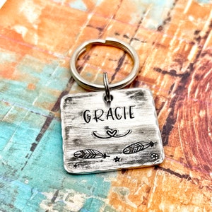 Custom Dog Identification Tag Personalized Pet ID Tag Rustic - Etsy