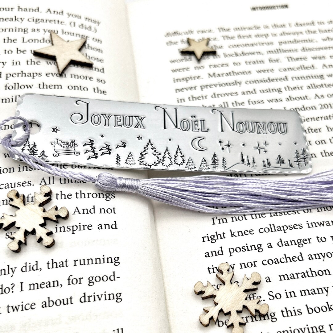 Personalized Bookmark, Stamped Book Mark, Gift for Mom Dad, Reading ...