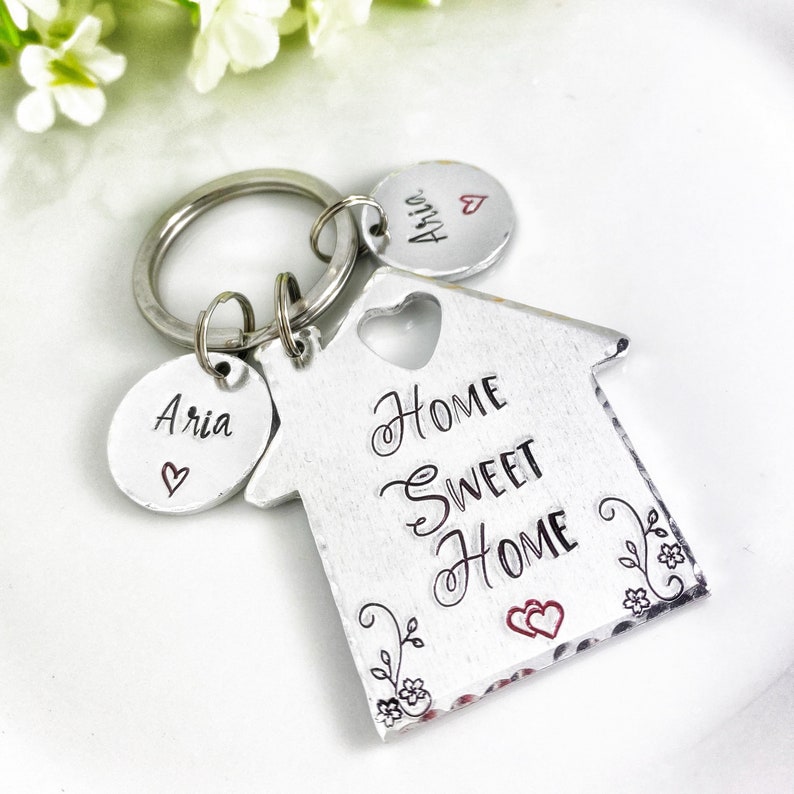 Home Sweet Home Keychain Home is Where the Heart Is Gift New - Etsy