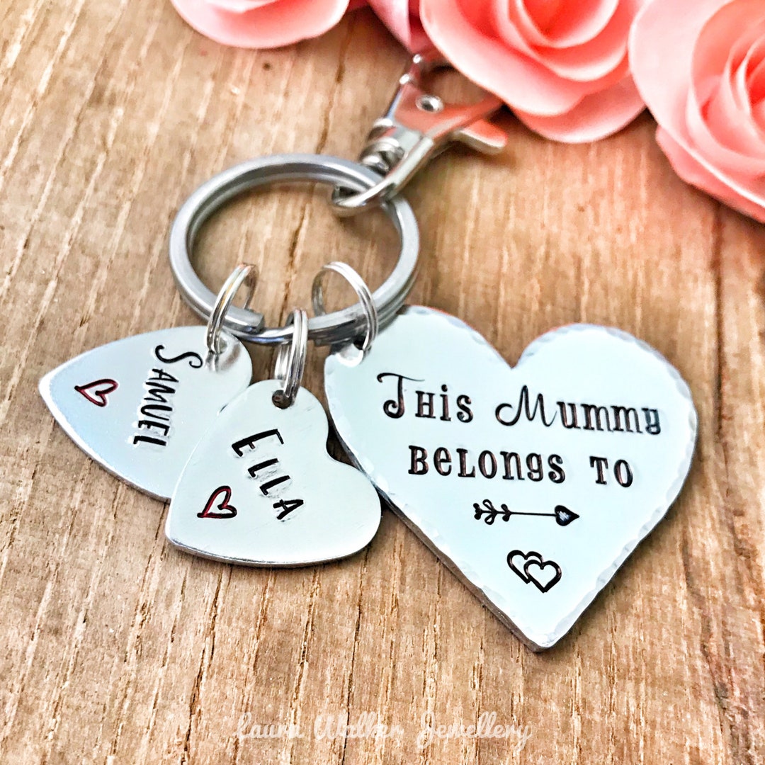 Stamped Mummy Keyring This Mummy Keyring This Mummy Belongs - Etsy