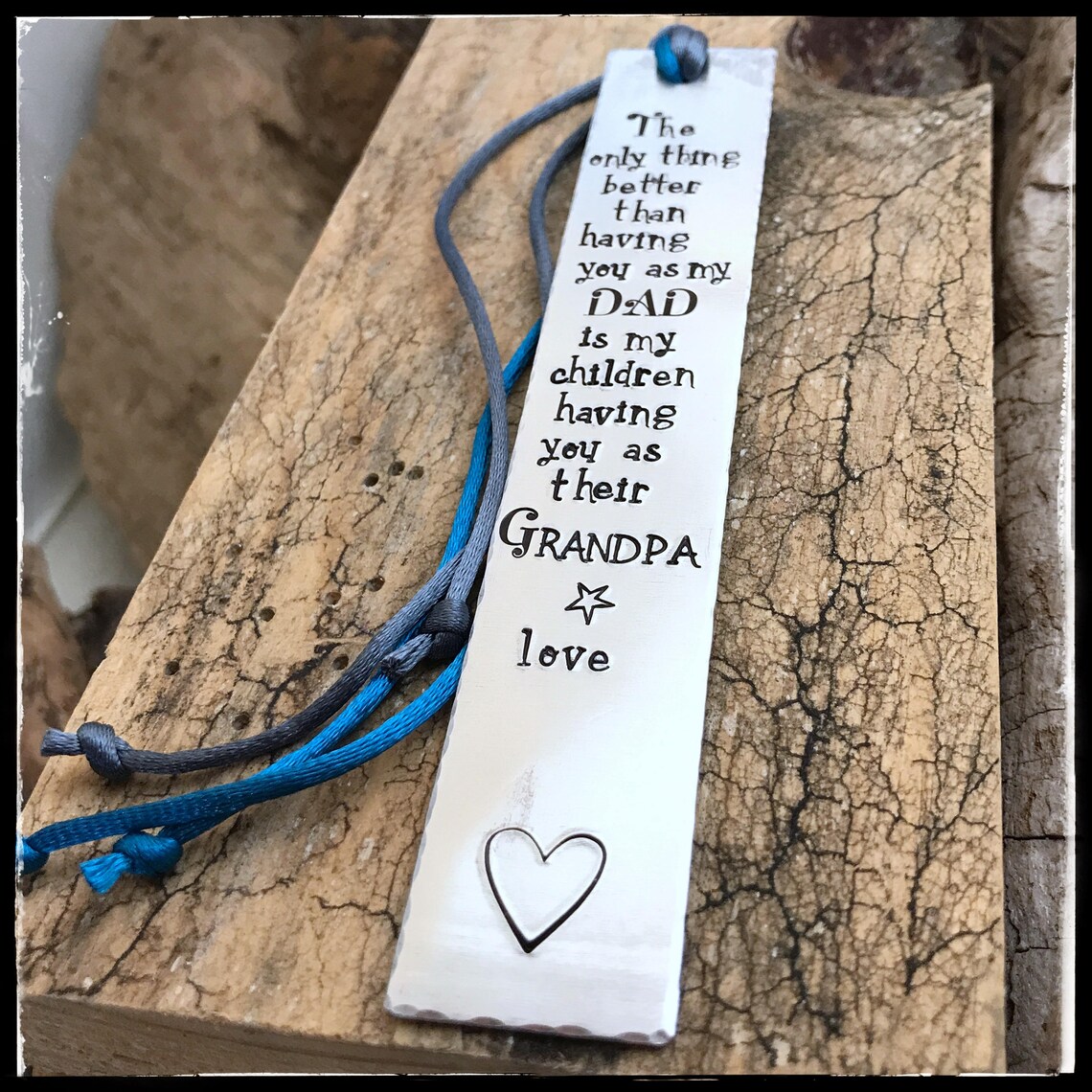 Personalized Bookmark Stamped Custom Bookmark Gift Book | Etsy