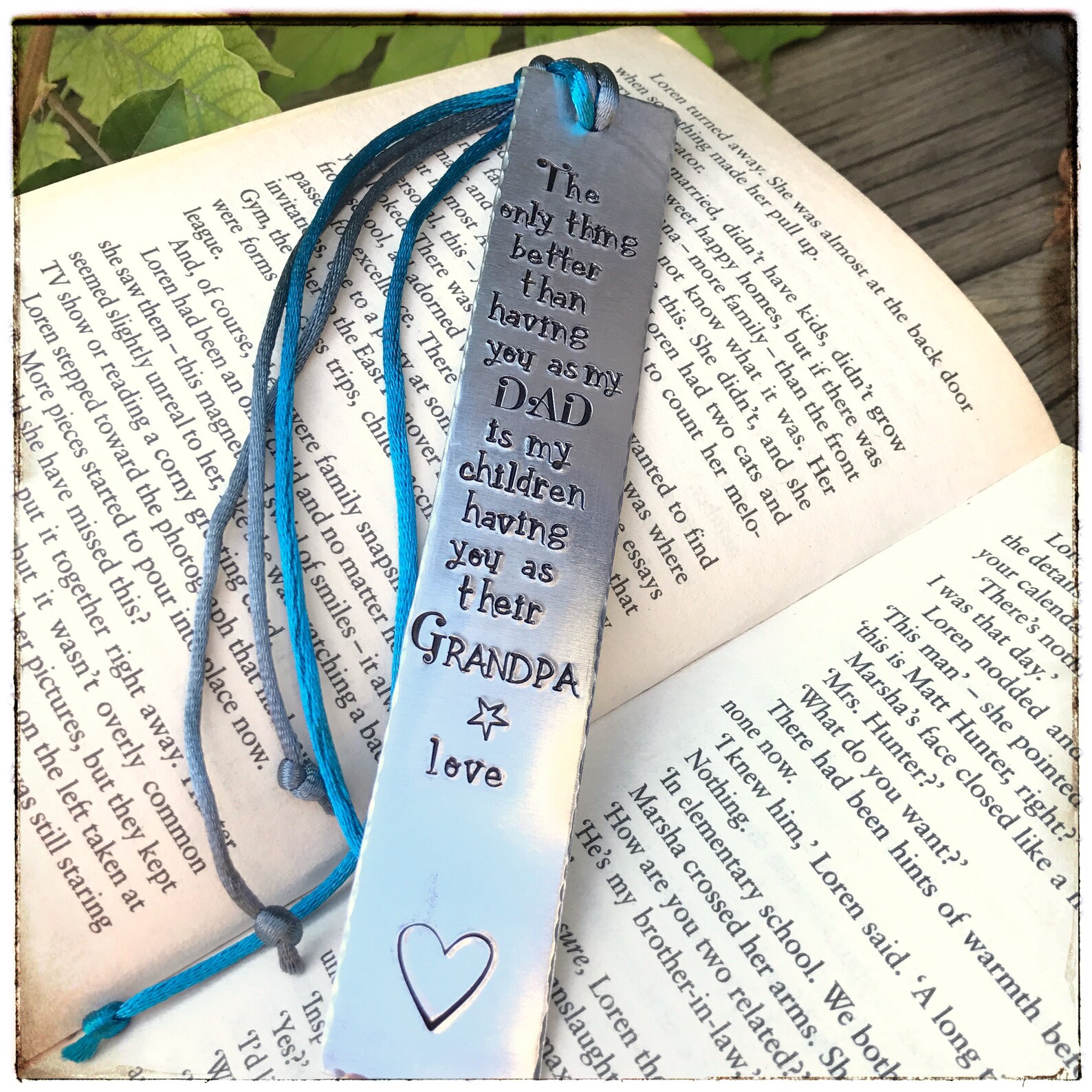 Personalized Bookmark Stamped Custom Bookmark Gift Book | Etsy