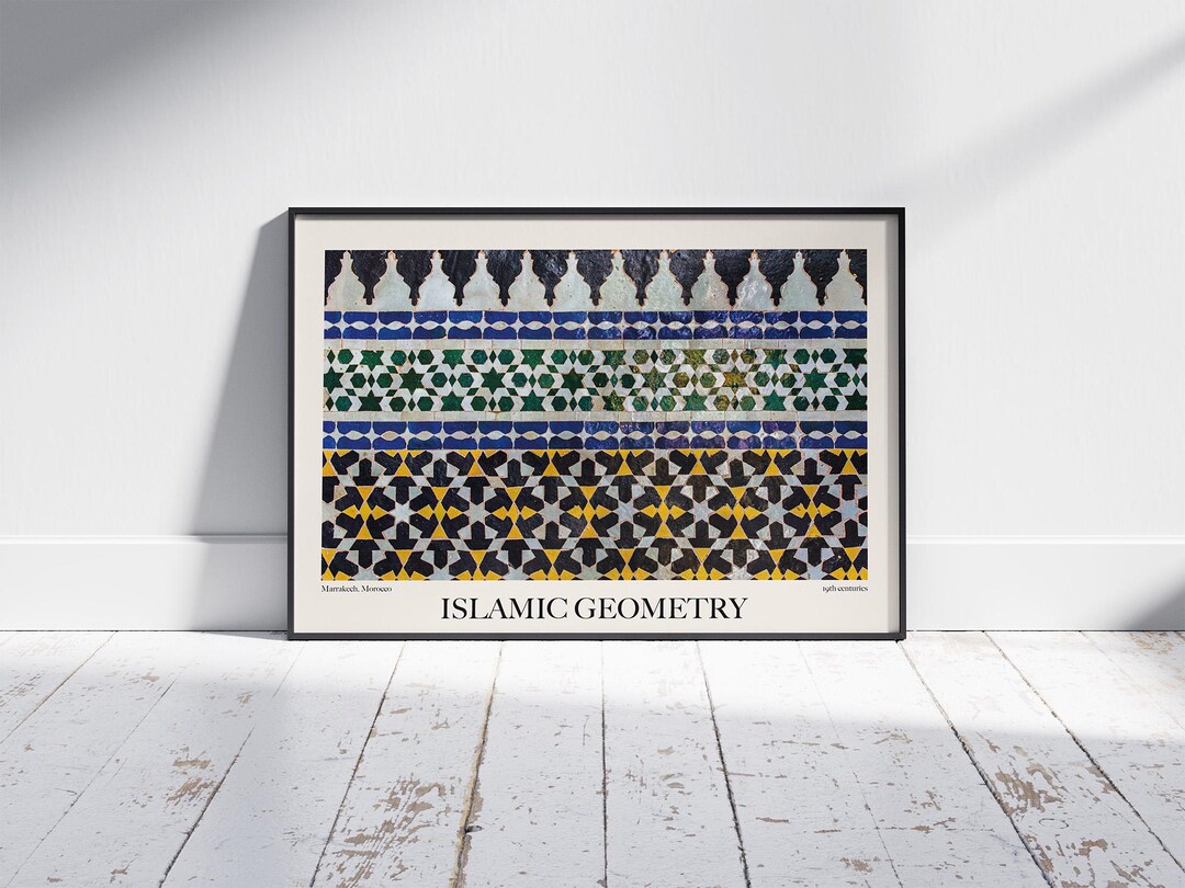 Islamic Geometry, Inspirational Print Home Decor, Marrakech, Morocco - Etsy