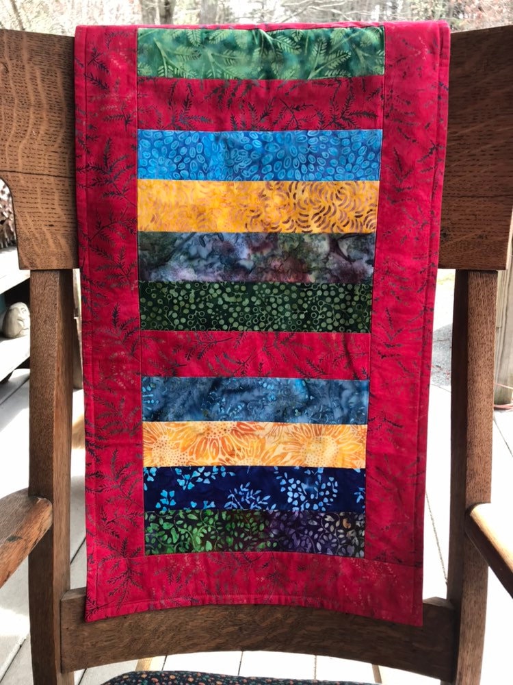 Bright Batik Table Runner - Etsy