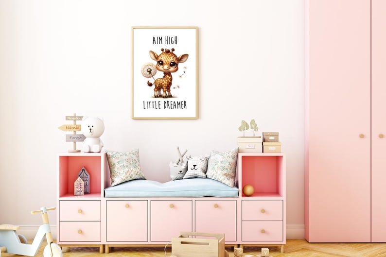 Digital Download - Little Inspirations Print Set of 3: Owl, Giraffe ...