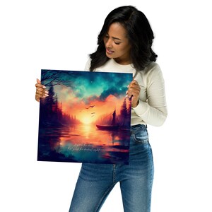 Unframed Poster - "dawn of Hope" - Quote About Hope, Inspirational Art ...