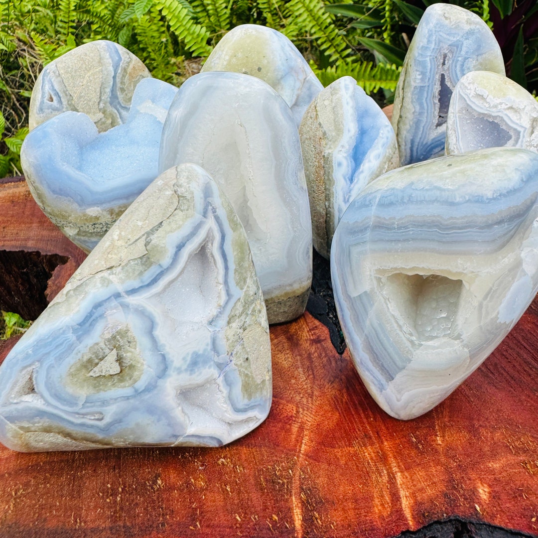 Blue Lace Agate Free Forms AA Grade 2-3 Pieces per Kilogram Ethically ...