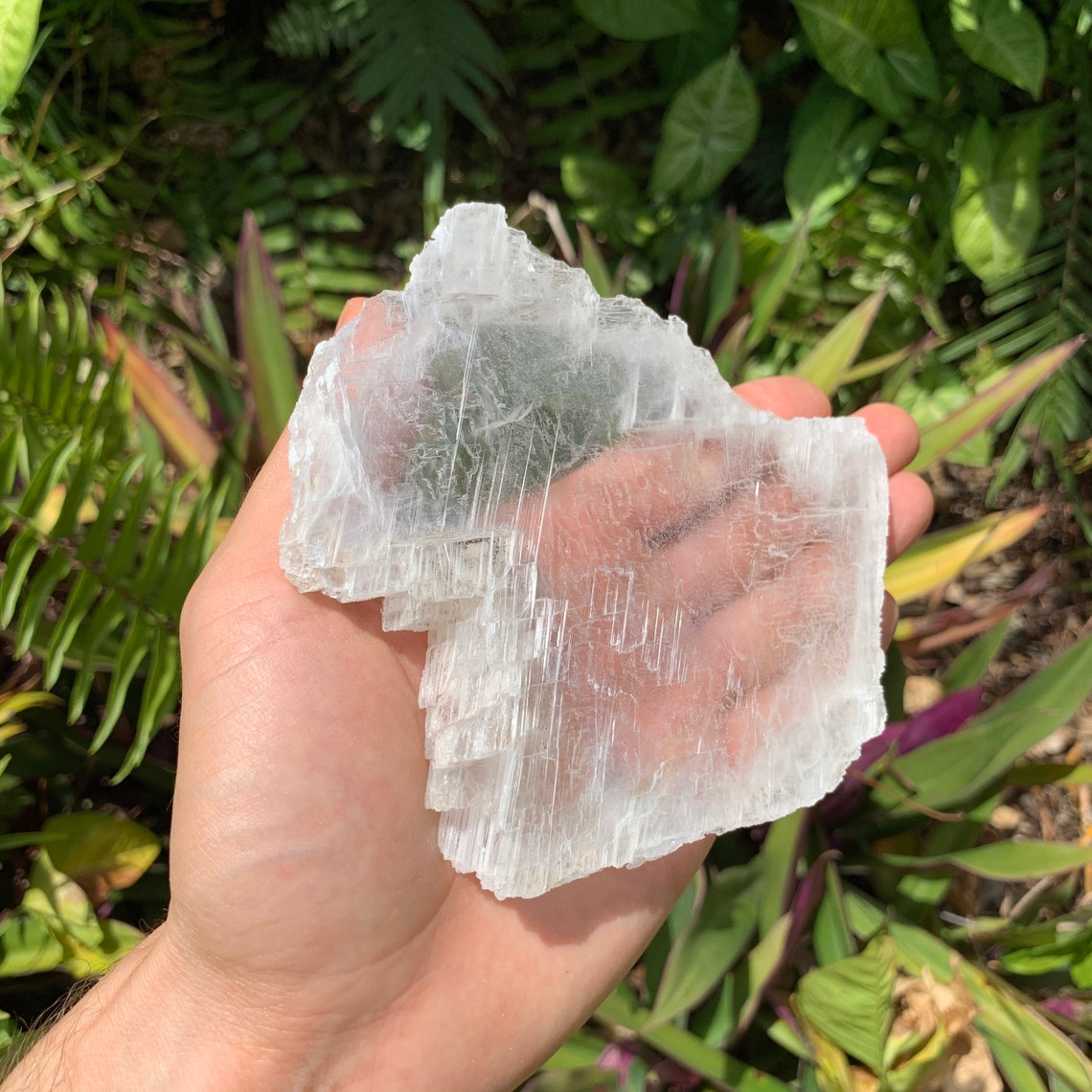 Raw Selenite Crystal Slab Ethically Sourced from New Mexico | Etsy
