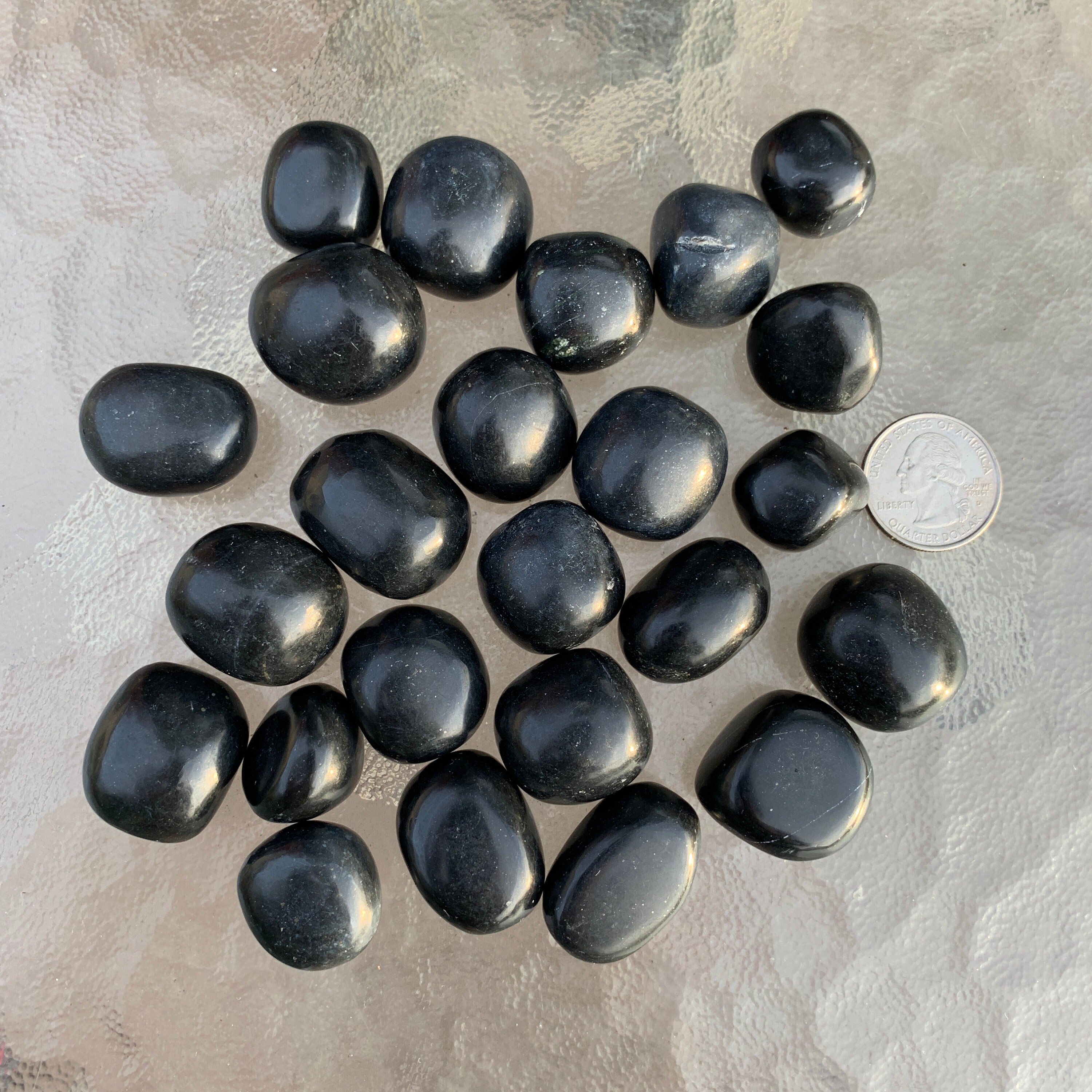 Black Onyx Tumbled Stones Hand Polished Large 1-1.50 Inch | Etsy