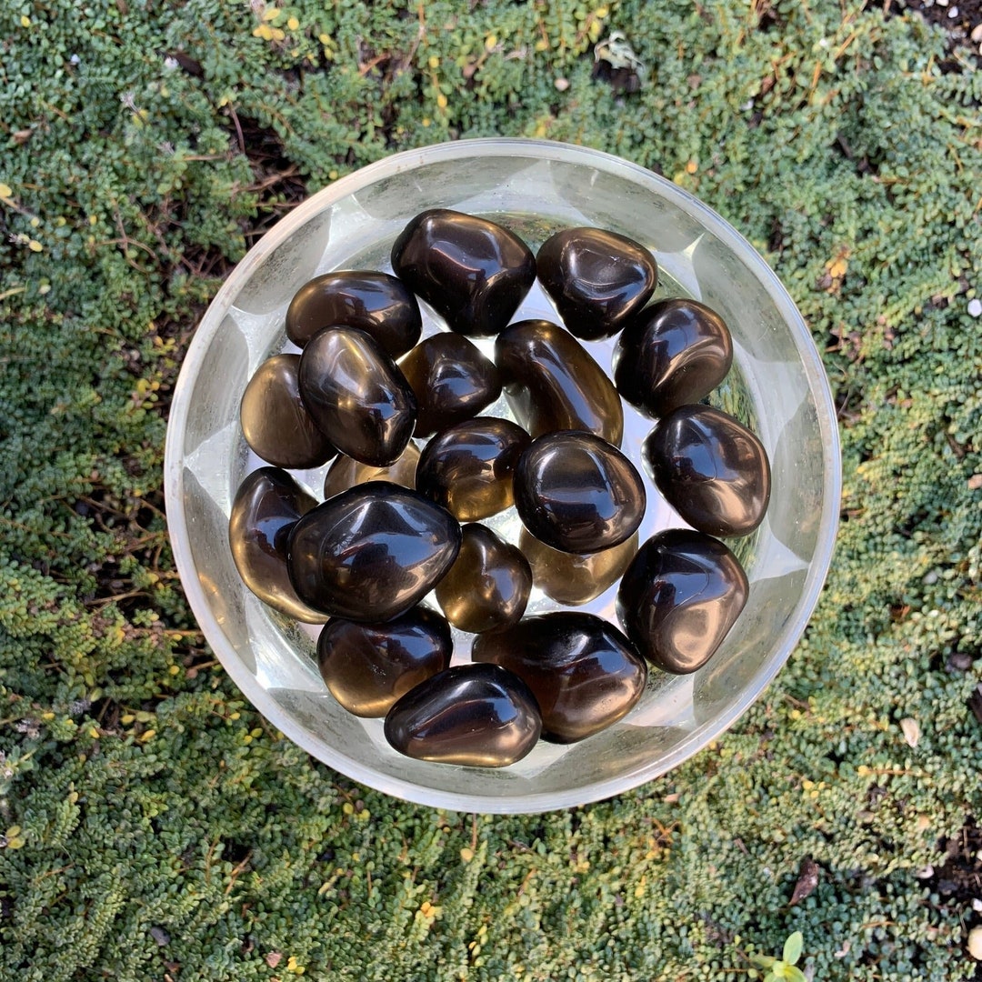 Apache Tear Tumbled Stones 0.50-1.25 Inch AAA Grade 32-64 Pieces per ...