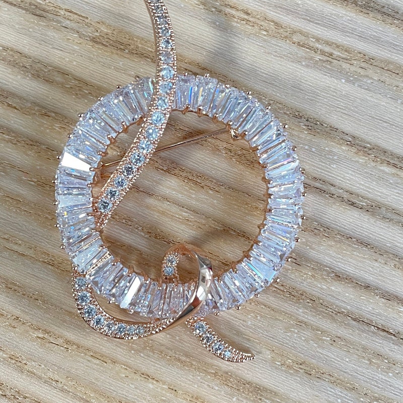 Crystal Brooch Pin - Etsy