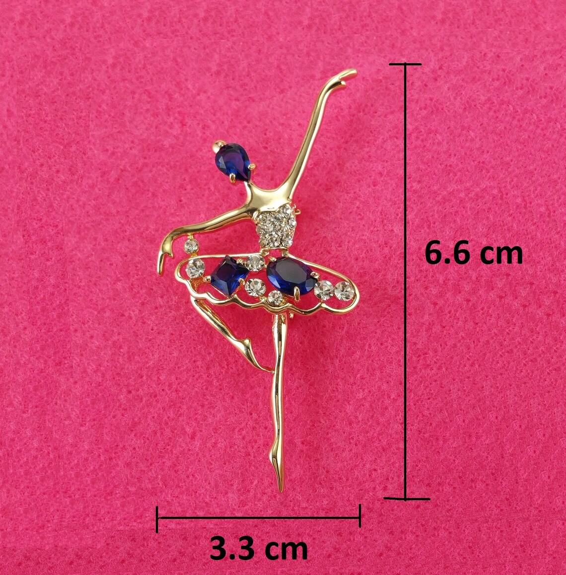 Little Ballerina Brooch Pin - Etsy