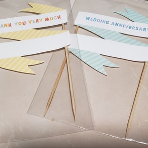 Message Cake Topper / Cake Topper / Paper Topper / Message | Etsy