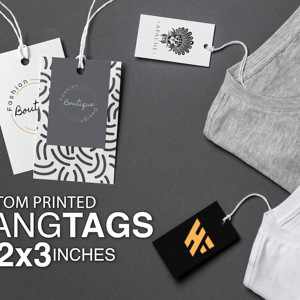 Hang Tag Custom Clothing Label - Etsy