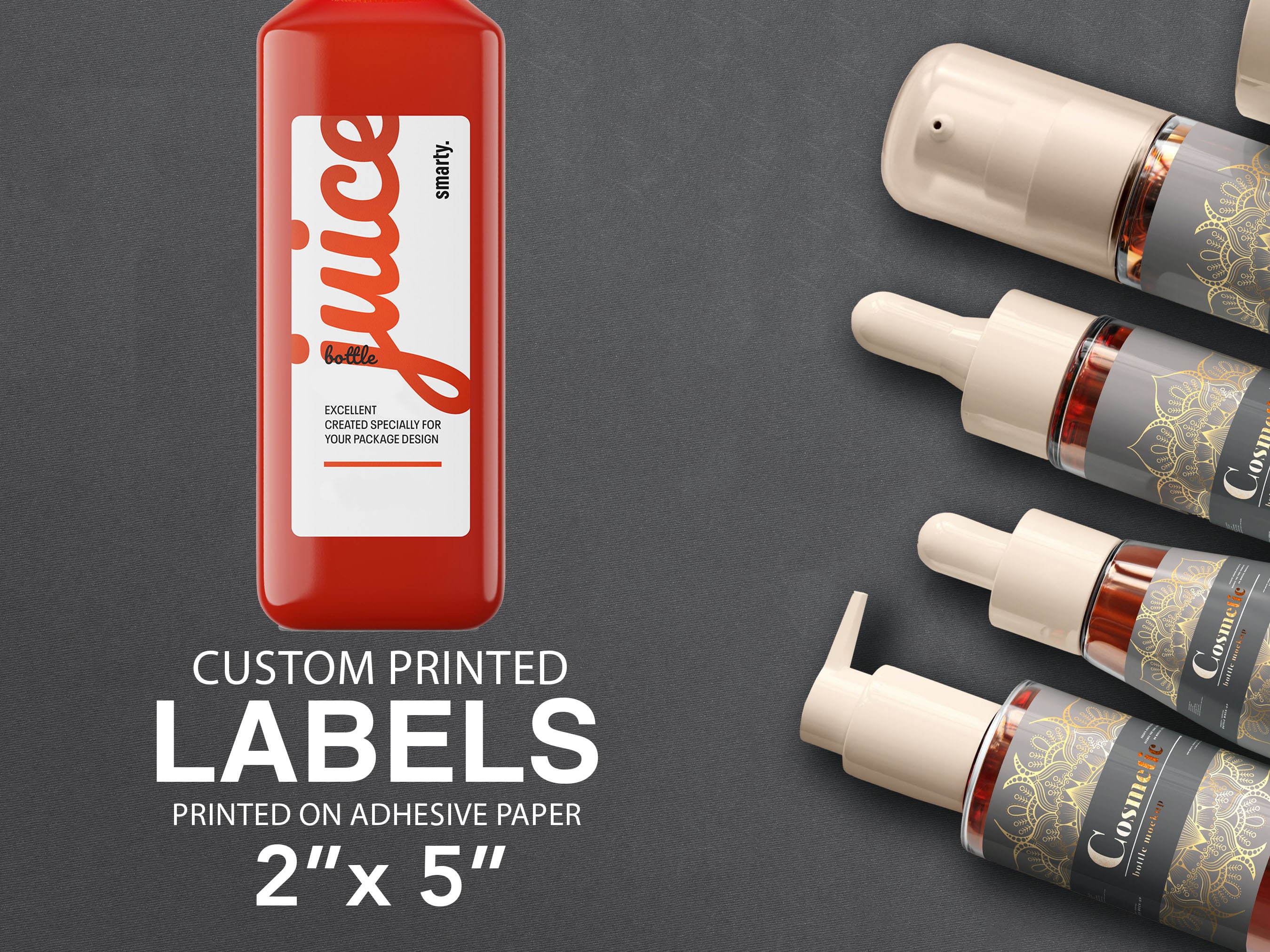 2x5 Inch Labels, Jar Labels, Product Labels, Labels, Personalized ...