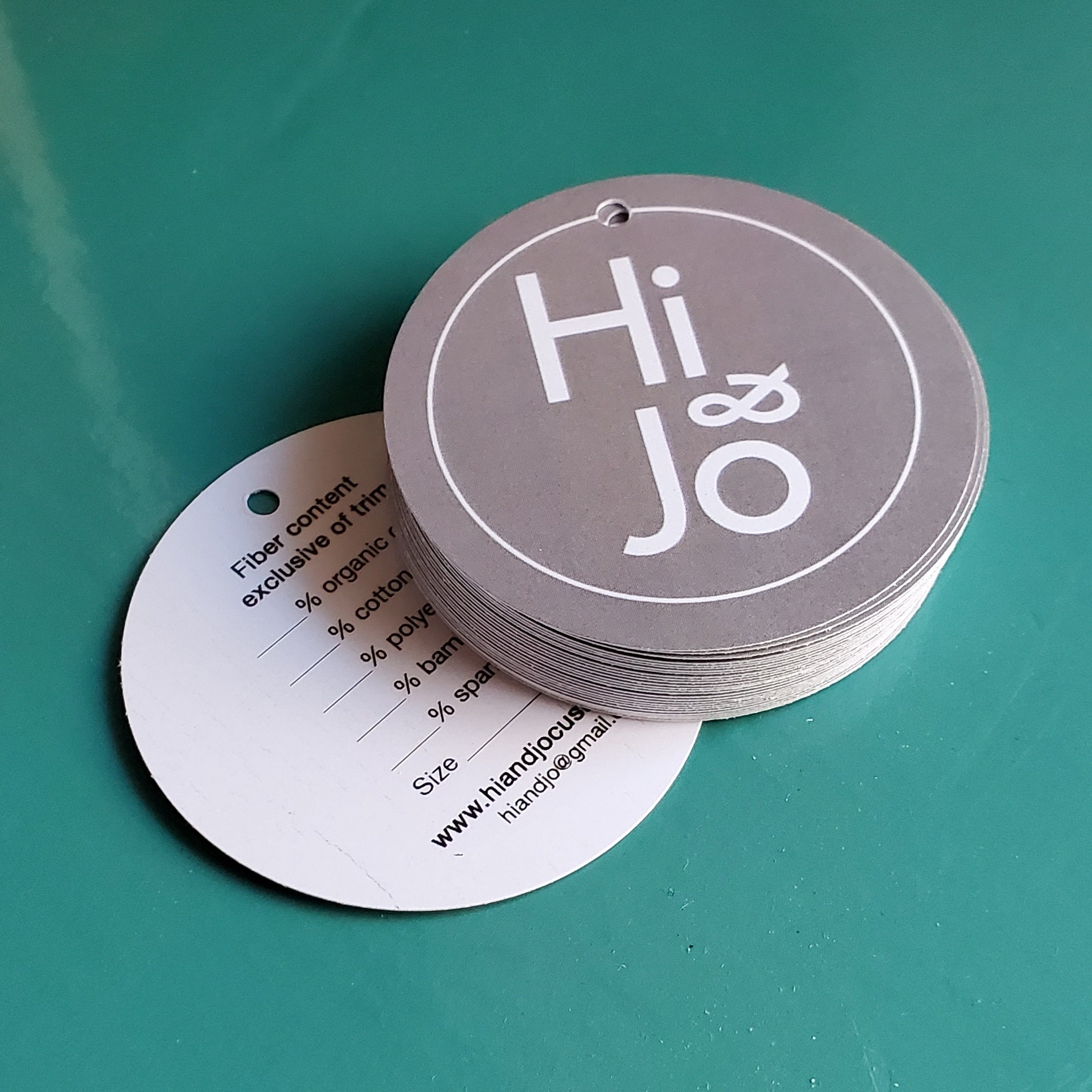 Custom Round Hang Tags for Clothing, Clothing Hang Tags, Custom ...
