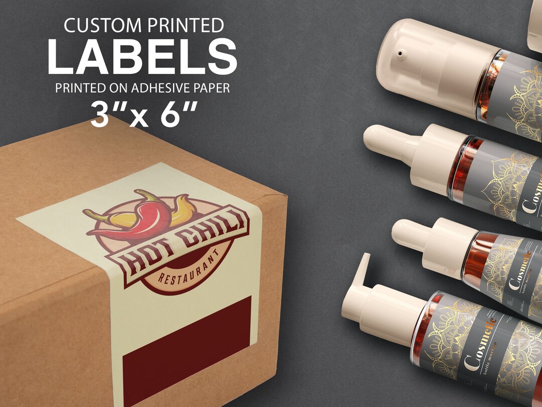 3x6 Inch Labels, Jar Labels, Product Labels, Labels, Personalized ...