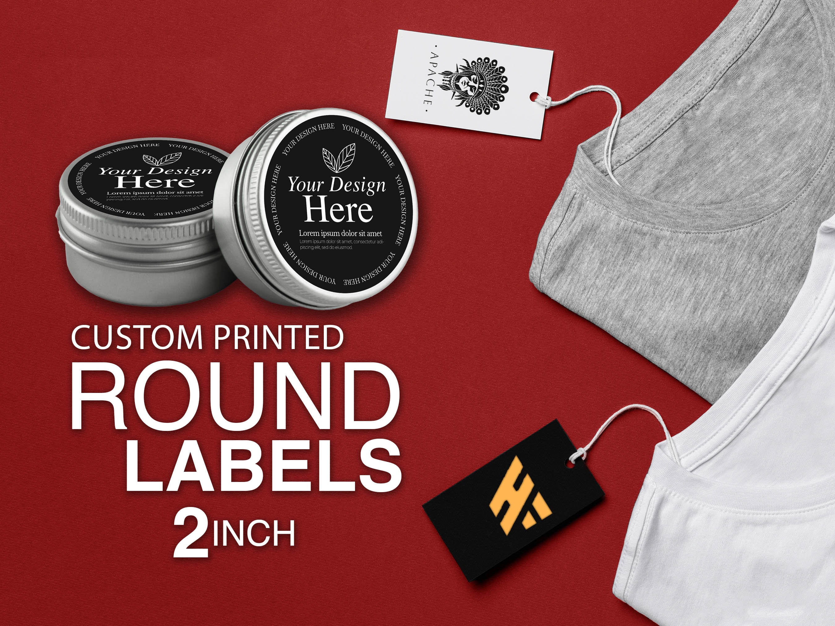 2 Inch Round Labels, Custom Labels, Custom Stickers, Round Stickers ...