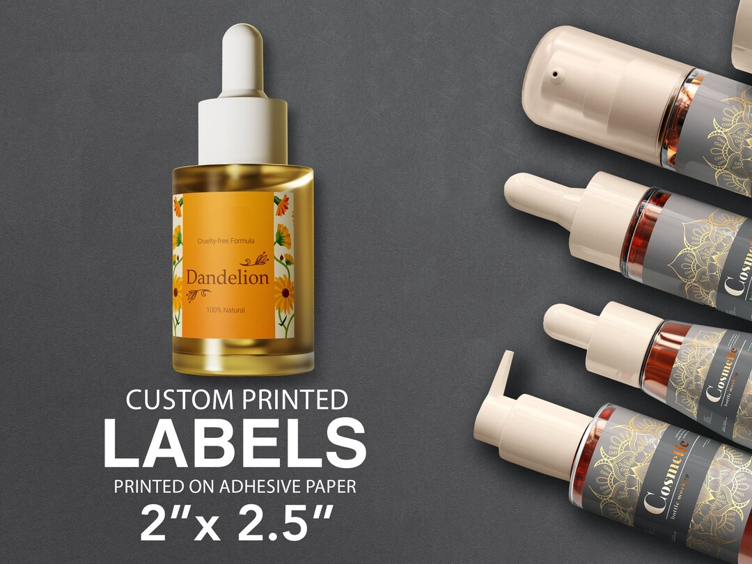 2x2.5 Inch Labels, Jar Labels, Product Labels, Labels, Personalized ...