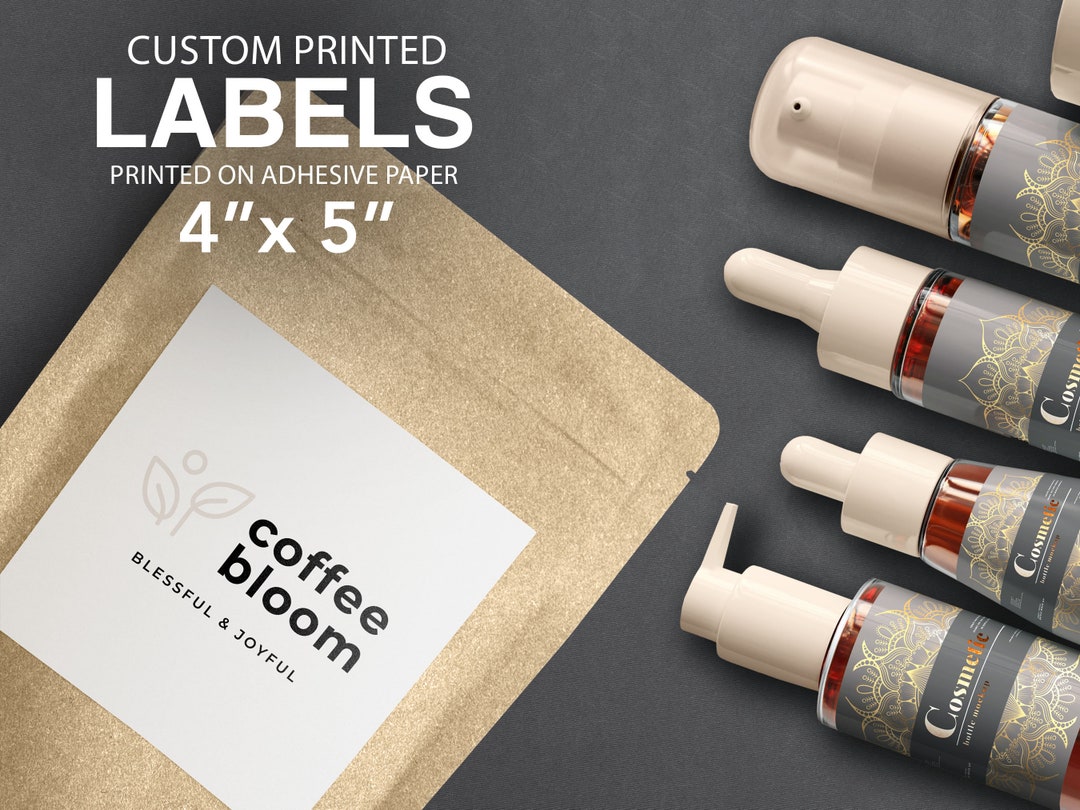 4x5 Inch Labels, Jar Labels, Product Labels, Labels, Personalized ...
